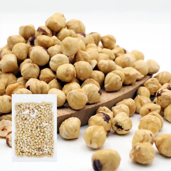 【ヘーゼルナッツの特長】自然な甘みをそのままに【味わい】カリッと香ばしい、あとを引く美味しさ【保存にも安心】チャック付きバリア袋で鮮度長持ち【おすすめの食べ方】そのままでも、お料理にも大活躍【カラダにうれしい】豊富な栄養素 ビタミンEや、食...