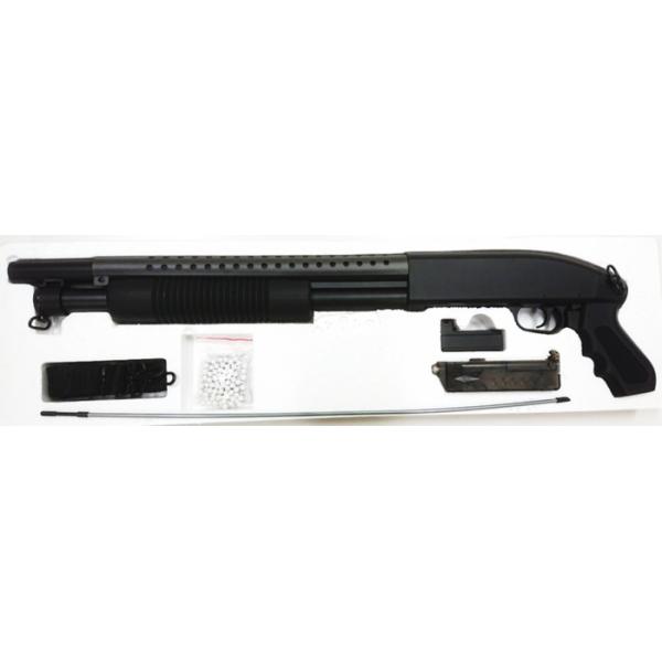 ●最大射程：約70ｍ●有効射程：約30ｍ●速度：85ｍ/s（0.2g・6mmのBB弾のとき）●サイズ：全長645mm●重量：953g＜セット内容＞本体×1BB弾補充器×1BB弾0.2g×100発マガジン×2個銃身用清掃ポール×1肩掛けベルト...