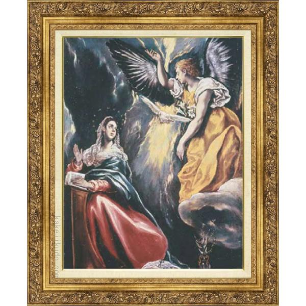 【画　題】エル・グレコ　受胎告知　P15号【解　説】「受胎告知」は、16世紀スペインの神秘主義を代表する絵で、この主題は中世以来キリスト教美術で好んで描かれました。【寸　法】額寸●縦：約83cm×横：約68cm(P15号)【作　家】エル・グ...