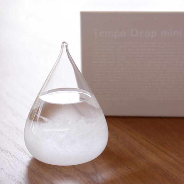 Tempo Drop&amp;nbsp; mini【テンポ ドロップミニ】ストームグラスは19世紀に航海士等が使用していた天候予測器です。樟脳（クスノキのエキス）やエタノール等をガラス管に密封して作られており気候の変化に反応して起きる結晶を...