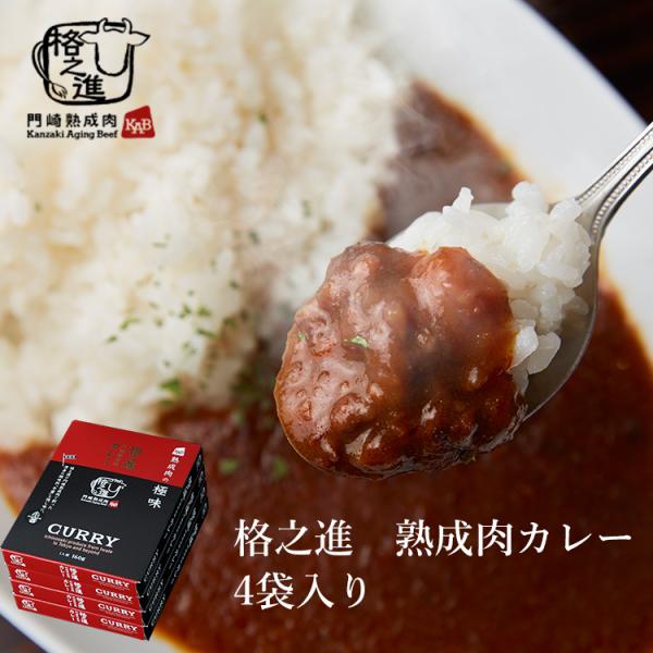 名称格之進門崎熟成肉カレー原材料名牛肉、炒めたまねぎ、炒めにんじん、にんじんピューレー、トマト・ピューレーづけ、小麦粉、ビーフエキス、たまねぎエキス、なたね油、にんにくピューレー、砂糖、米酢、精製はちみつ、魚醤（魚介類）、豆板醤、カレー粉、...