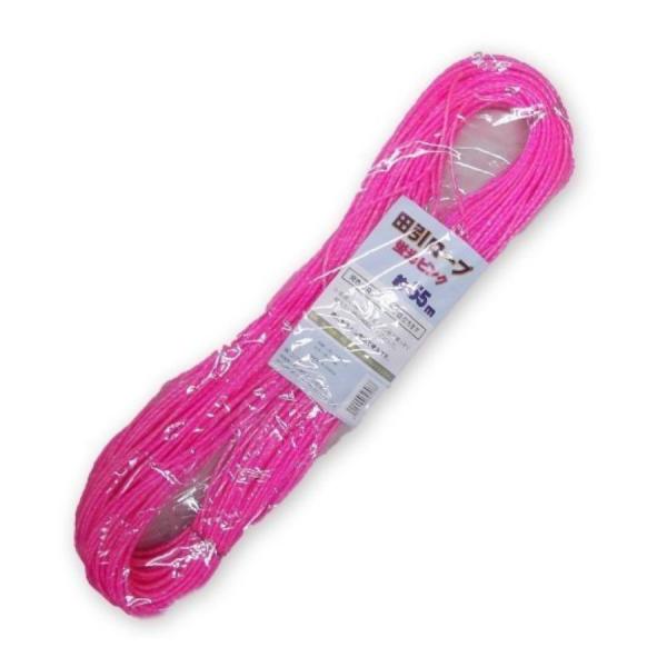 【用途】・田植え・畑での野菜・花の苗をまっすぐ植えたい時の補助ロープとして。・その他にも農作業・園芸・スポーツ競技等の線引きなどに使用できます。・発色の良い蛍光ピンクなので作業現場で目立ちます。長さ 約55m太さ 約2.8mm材質 ポリエチ...