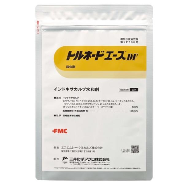 ■特徴●独自の作用機構【殺虫剤分類：22A】であるため、既存剤に抵抗性を獲得した害虫にも優れた効果を示し、薬剤ローテーションにも組み入れやすいです。●大型チョウ目害虫の中齢や老齢幼虫にも優れた効果を示します。●作物への薬害が少ないことから、...