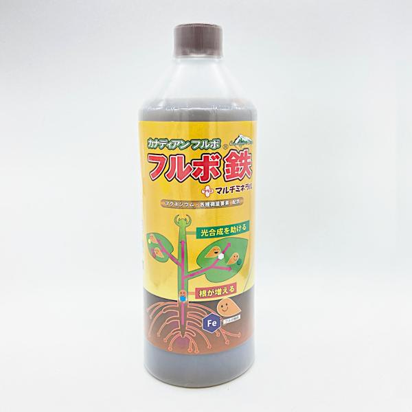 【発売日：2024年02月24日】■製品特長フルボ鉄プラスマルチミネラル 1Lフルボ酸でキレートすることで、鉄をはじめとした各種ミネラル・微量要素の浸透性を飛躍的に高めた、フルボ酸複合液肥です。■施用方法土壌灌注：1000倍程度（10aに本...