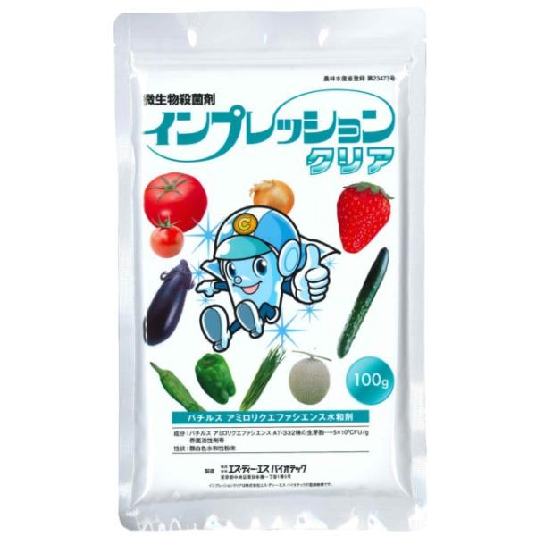 【発売日：2026年01月20日】■特徴インプレッションクリアは自然界に普遍的に生息する細菌バチルス アミロリクエファシエンスAT-332株の生芽胞を有効成分とする微生物殺菌剤です。予防散布でうどんこ病・灰色かび病に優れた防除効果を示します...