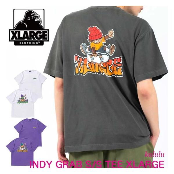 ＜当店 kalulu(カルル)は【XLARGE/エクストララージ】ブランドの国内正規取り扱い店舗です＞XLARGE（エクストララージ）INDY GRAB S/S TEE XLARGE　Tシャツ/半袖・バックに大きく配置した、XLARGEオリ...