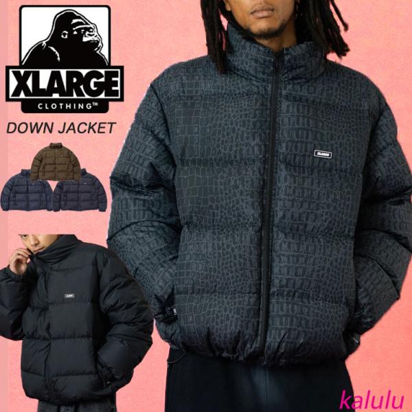 XLARGE（エクストララージ）DOWN JACKET商品コード：101254021009【ディテール】・リサイクルダウンを使用したダウンジャケット。・左胸のラバーパッチがポイント。・中綿入りで寒い冬にピッタリのアイテムです。・MULTIと...