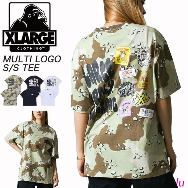 XLARGE エクストララージ TシャツMULTI LOGO S/S TEE商品コード：101262011048【ディテール】・キャッチーなバックプリントが目を惹く半袖Tシャツ・フロントの左胸にワンポイントのロゴデザインでシンプルに・バック...