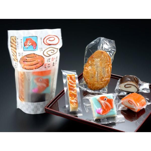 名称魚肉ねり製品（蒸しかまぼこ）原材料名魚肉、、昆布、ほたるいか（富山湾）、卵白、発酵調味料、みりん、油脂加工品、食塩、白えび粉末（富山湾）、植物性たん白、ぶどう糖、植物油/加工でん粉、調味料（アミノ酸等）、ソルビトール、糊料（グァー）、甘...