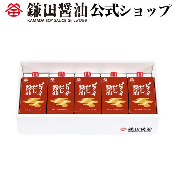 本醸造醤油に、厳選したかつお節・昆布のだしと味噌・豆板醤などの旨み素材をバランス良く合わせ、唐辛子の辛みを利かせた、ピリッと辛いだし醤油です。そのままでかけ醤油やつけだれ、炒め物の味付けに、5〜6倍にうすめてスープにもお使いください。・唐辛...