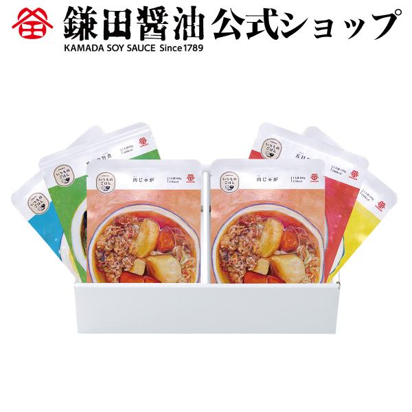 「いつものごはん」は、おいしさにこだわりだし醤油で丁寧に作り上げた、温めるだけですぐに食べられるお惣菜です。肉じゃが・サバの旨煮・牛ごぼう・イワシの梅煮・五目ひじきの5種類を詰め合わせました。湯せん、または電子レンジで温めて召し上がってくだ...