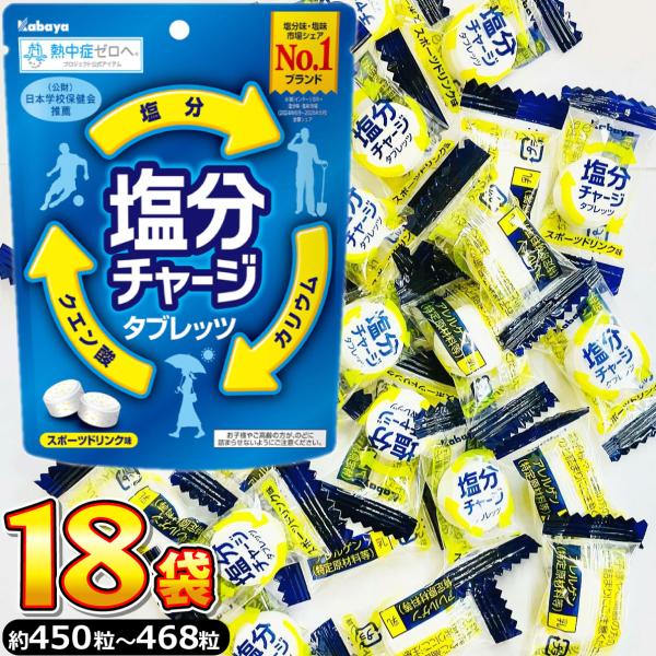 【発売元、製造元、輸入元又は販売元】カバヤ 株式会社【名称】清涼菓子【内容量】1袋（81g）×18袋（合計約450個）【原材料】砂糖（国内製造）、ブドウ糖、水飴、食塩、乳糖/クエン酸Na、クエン酸、乳化剤、塩化K、香料、フマル酸Na、着色料...