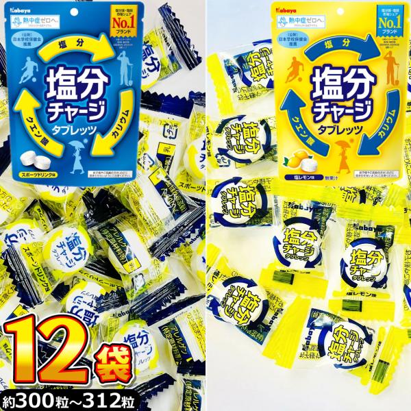 【発売元、製造元、輸入元又は販売元】カバヤ 株式会社【名称】清涼菓子【セット内容】塩分チャージ タブレッツ スポーツドリンク味 1袋（81g）×6袋塩分チャージ タブレッツ 塩レモン味 1袋（81g）×6袋【原材料】編集中【賞味期限】別途商...