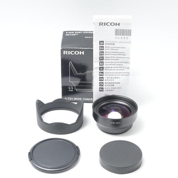 リコー RICOH GW-3 GR用ワイドコンバージョンレンズ ラバーフード付属