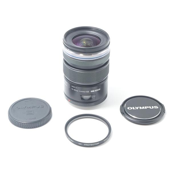 オリンパス OLYMPUS M.ZUIKO DIGITAL ED 12-50mmF3.5-6.3 EZ BLK ブラック[美品B]