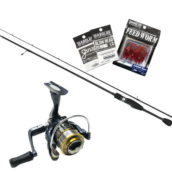 スタンダードな6.6フィートでジグウエイトMAX8g！ジグ単でのアジングやメバリングをはじめ、ライトロックフィッシュゲームまでカバーできるロッドのセット。メバルやカサゴをはじめとするライトロックフィッシュから40cmクラスのキジハタ(アコウ...