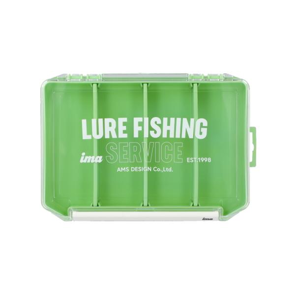 ルアーをちょうどよく収納できるケース。クラシックなカラーに「ima LURE FISHING SURVICE」とプリントしたデザイン。「LFS」のリッドは中身がひと目でわかるクリアタイプ。仕切り板は使いやすいように取り外し可能です。サイズ:...