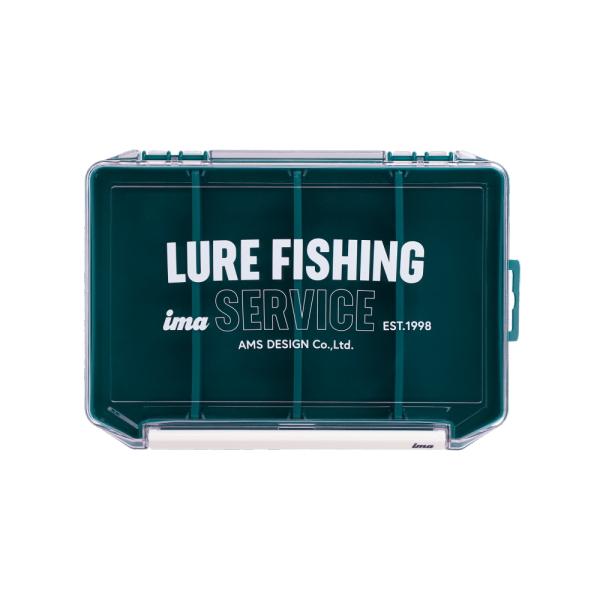 ルアーをちょうどよく収納できるケース。クラシックなカラーに「ima LURE FISHING SURVICE」とプリントしたデザイン。「LFS」のリッドは中身がひと目でわかるクリアタイプ。仕切り板は使いやすいように取り外し可能です。サイズ:...