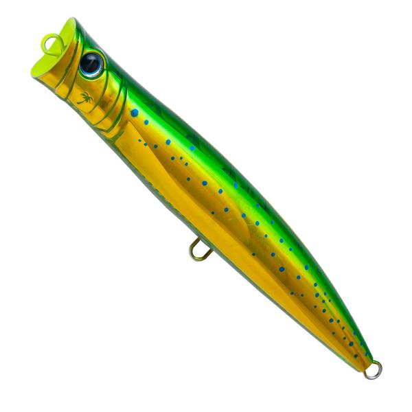 青物ポッパーの真骨頂はロッドワークによって発生するバブリング。その「泡」、「音」、「姿勢」のバランスが釣果を左右する鍵となります。ブレイクヘッドはスリムボディーながらもカップをアッパーワイド形状にすることで強烈なバブリングを起こし、垂直に近...