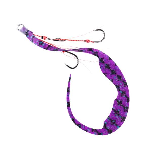 スレた真鯛にも猛烈アピール！マジで釣れる!?マジカーリービッグカーリーネクタイを使用したトリプルフックの替ユニットです。低速巻きから高速巻きまであらゆるスピードにも対応し、その場その場での真鯛の反応を見つつ巻きスピードをコントロールできる形...