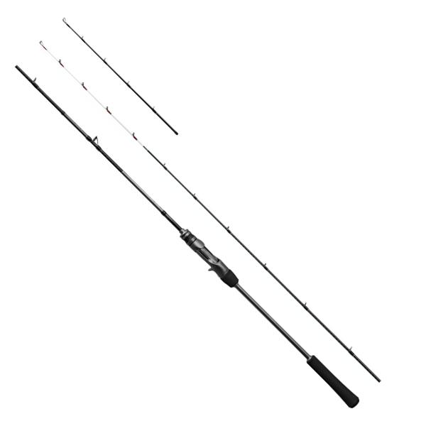 品番:B66MH重めのメタルジグやスッテを軽快に操作可能。160gまでの重いメタルジグを軽快に操作でき、近海の青物、少し深めのタチウオ狙いなどのライトジギングに。鯛ラバは200gまで対応し、ドテラ流しの船や深場狙いに高いパフォーマンスを発揮...