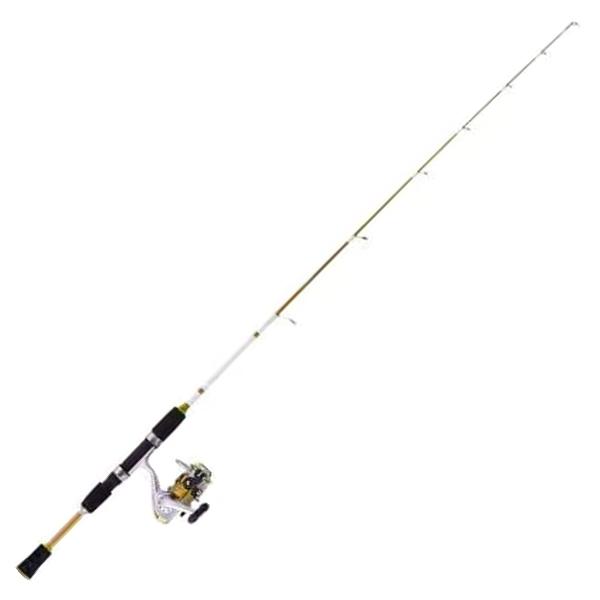 初心者にオススメのちょい投げ・穴釣りロッド。110cmのショートロッドで手軽なちょい投げから穴釣りで必要な長さを保ち、子供でも簡単に扱いやすい。カラーも5種類と見た目もカラフルで選べる楽しさを演出。リールと竿のセットなので仕掛けを用意すれば...