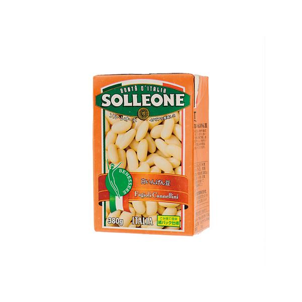 ソルレオーネ　白いんげん豆　３８０ｇ　SOLLEONE使い勝手の良い紙パック