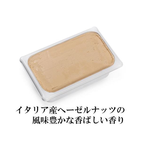 【冷凍】業務用 ジェラート ノッチョーラ　（ヘーゼルナッツ） 2L |Gelato Nocciola Hazelnutイタリア産　ヘーゼルナッツペーストを使用