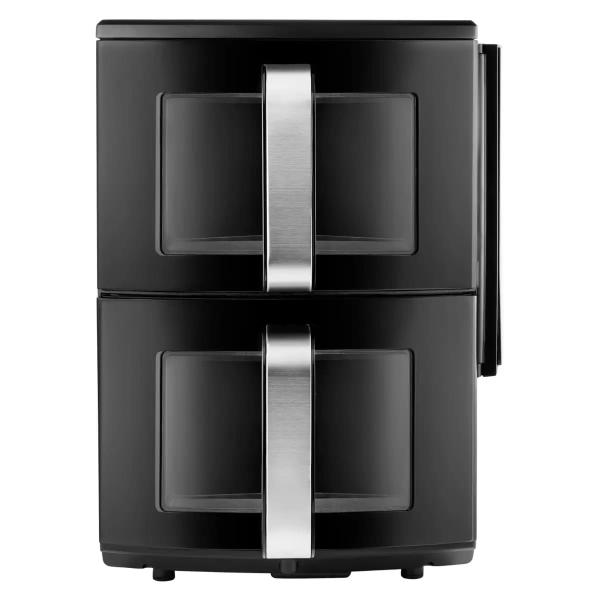 最大80％の油脂をカット    幅広い8種類の調理プログラムが、ワンタッチで楽々操作    チャンバーが2つあるので、同時に異なる調理も可能    2つで10.4Lの大容量のバスケット    こびりつき抑制のノンスティック加工最大80％の油...