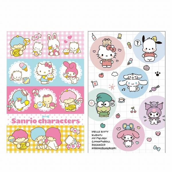 サンリオキャラクターズ(sanrio）ポチ袋(お年玉袋）2柄セット(600-4600-02x2）3枚1組x2柄、金ピカシールつき【本体サイズ】W70XH110x3お札を3つに折ってお使いいただくタイプですお年玉以外にもお小遣いやお心づけ等に...