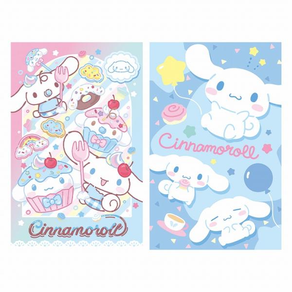 シナモロール[Sanrio Cinamoroll]サンリオポチ袋2柄セット(お年玉袋）(600-1600-12x2）3枚1組x2柄=6枚、金ピカシールつき【本体サイズ】W70XH110x3お札を3つに折ってお使いいただくタイプですお年玉以外...