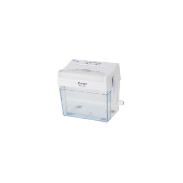 クルッキル　クロスカットプライバシー情報を簡単に細断処理できる1台2役！紙とカードの細断が1台で可能紙とカードを分類できるケース付最大細断枚数：A4　2つ折1枚まで、はがき1枚までクロスカットサイズ：3×20mmカードカット：5分割はがき（...