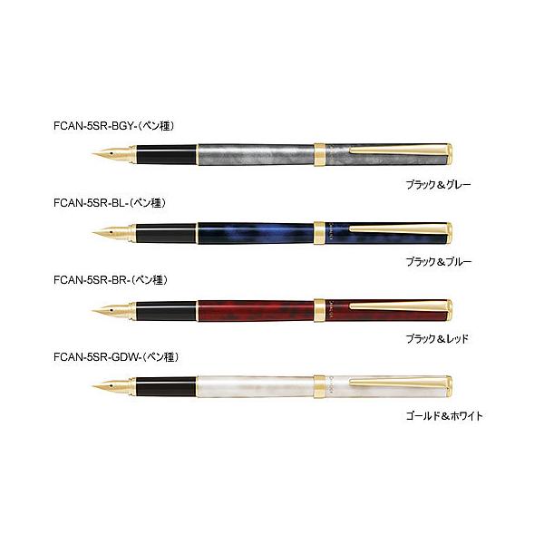 パイロット(PILOT) カヴァリエ(CAVALIER) 万年筆 (FCAN-5SR-xxx)  重厚な雰囲気をまとった細身の万年筆  特殊  サイズ：最大径9.8mm　全長134mm 重量：16.5g 軸・キャップ：黄銅　塗装 適合コンバ...