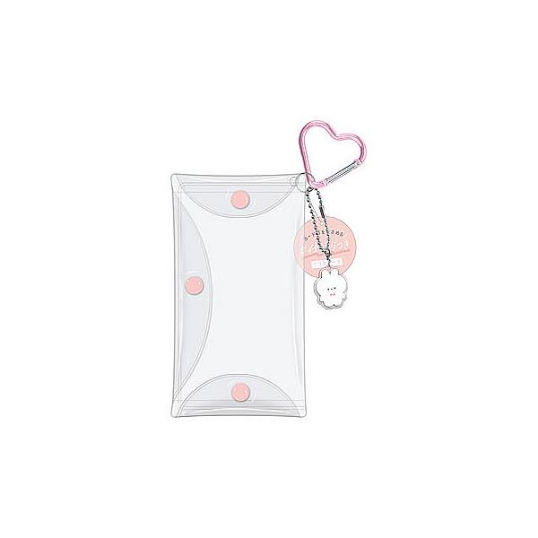 ピンク クーリア（Q−LIA） カラビナ付きクリアポーチL (QL-86083)  素材：PVC、アルミ、アクリル、紙  大人気アイテムがロングタイプで新発売！  アクスタやステッカーなどを挟んで収納＆デコるのにも便利♪ 仕切りつき カチャ...