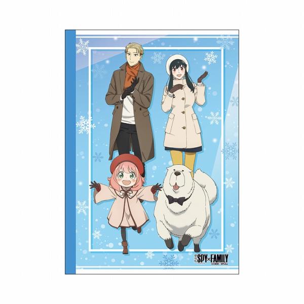 劇場版SPY×FAMILY(スパイファミリー） CODE：White Ｂ５ノート（5mm方眼ノート/５ミリ方眼罫） (589-4690-01)  表1-4：フルカラー、本文：32枚1色印刷、中綴じステッチャー製本  179×252×4mm&...