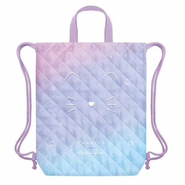 YUMEIRO NOPARADE 新学期 体操服バッグ(巾着・きんちゃく(大)) (kmj-215805)  素材：ポリエステル  ネームホルダー付き  サイズ：約H370×W330×D80mm 重量：約80g 4550432158054 ...