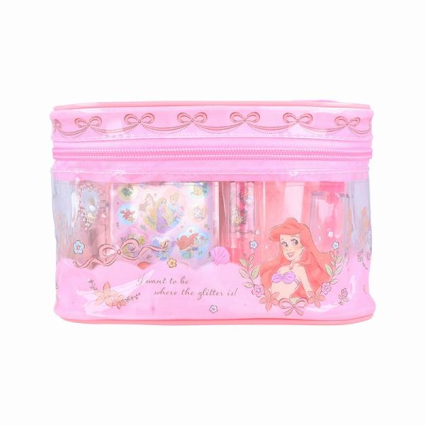 ディズニープリンセス [DisneyPrincess] ゆめはぴ！ おしゃれステーショナリーポーチ バニティ型ポーチ＆コスメ風文具セット　ゆめはぴ！ (6242429B)  【材質】リップ型けしごむ：PVC・AS・PS／マニキュア風ペン：P...