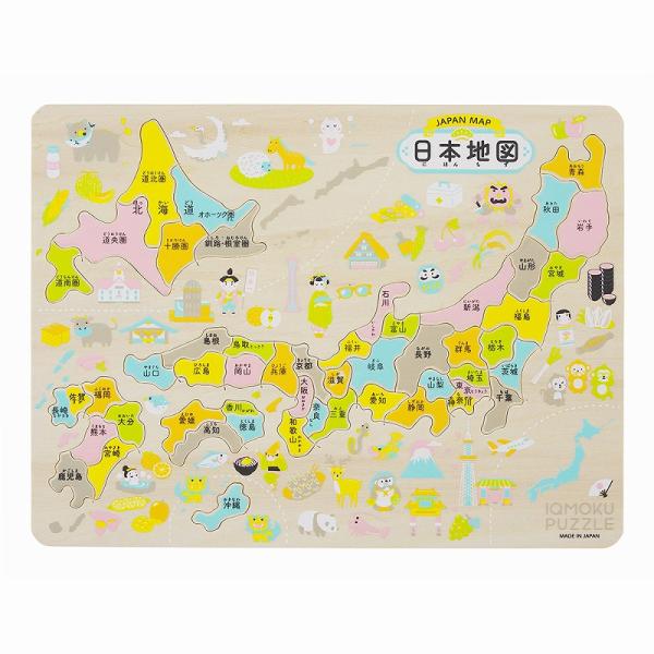 遊びながら楽しく学べる木のパズル「イクモク」 (デビカ) 木製知育パズル日本地図 (dbk-113012)  材質/本体：シナベニヤ、MDF  想像力育成 集中力アップ 記憶力向上  49ピース  商品サイズ/W300×D5×H224mm ...