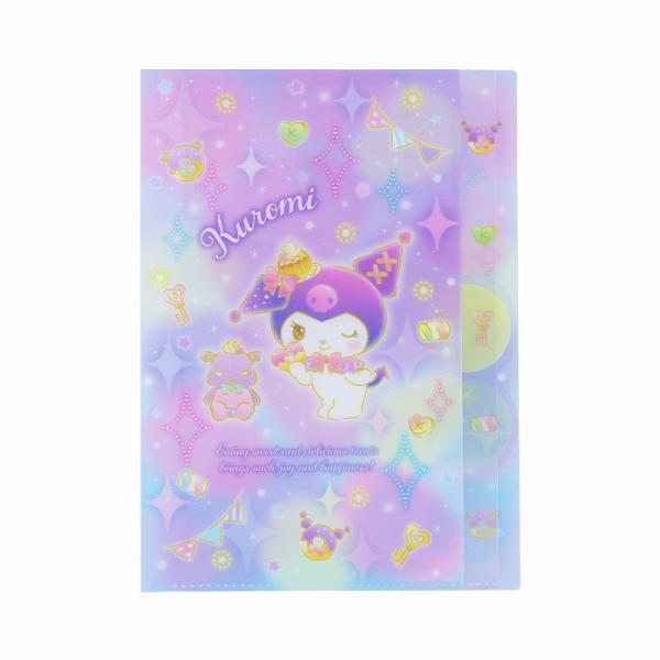 クロミ[KURIMI] サンリオ[SANRIO] ゆめかわ！ A4ダイカットクリアファイル５P(５ポケット付き) (S2173468)  ”夢みたいに可愛い”「ゆめかわ」をテーマにしたステーショナリーシリーズ  【材質】PP  用途別に収納...