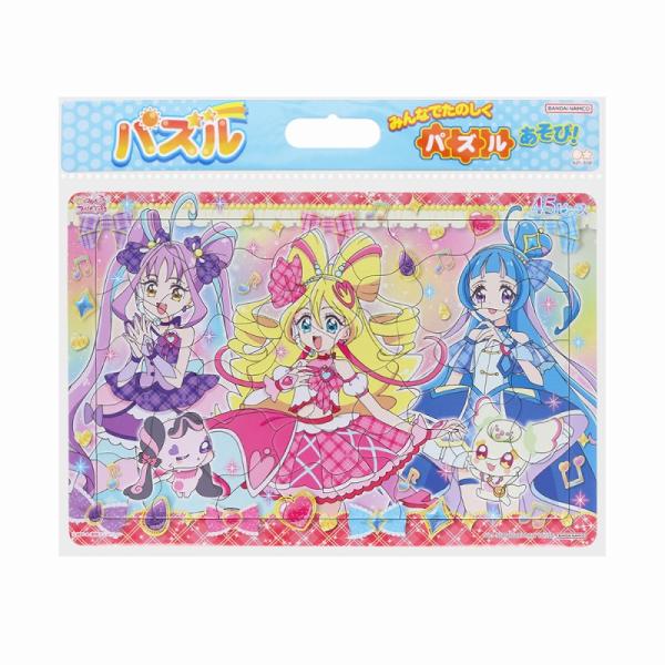キミとアイドルプリキュア♪（キミプリ） パズル４５Ｐ　Ａ柄 (6374360A)  【材質】紙  【本体サイズ】W375×H251×D5mm 【本体重量】約325g 【パッケージ入サイズ】W377×H325×D5mm 【パッケージ入重量】約...