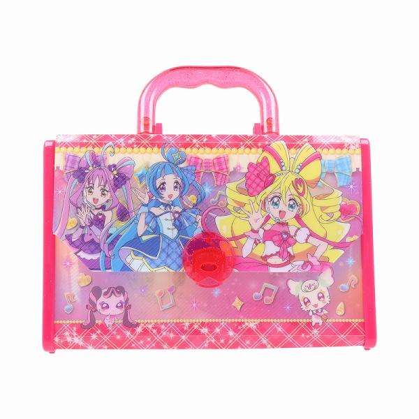 キミとアイドルプリキュア♪（キミプリ） おえかきバッグセット(ぬりえ・うつしえ・クレヨンが入ったおでかけバッグ） (1064360A)  【材質】ケース：PP・ABS/クレヨン：カルシウム・パラフィンワックス・ステアリン酸/ぬりえ：紙 【内...