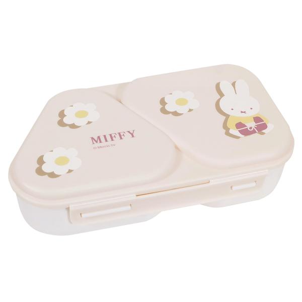 DickBruna（ディックブルーナ）Miffy（ミッフィー） FRUITS柄（クツワ） おにぎりおかずケース （お握り用お弁当箱/三角おにぎりおべんとうばこ） (MF899)  ミッフィーのランチアイテムに新柄が登場！ 立体感のあるミッフ...