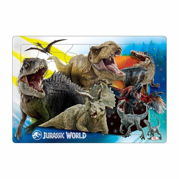 ジュラシックワールド [JurassicWorld] B4パズル70片 (151-5278-02)  うら面におたのしみボードつき  370×257×4mm 4901772151722 **kw**新学期 キャラクター文房具 学童文具 新入...