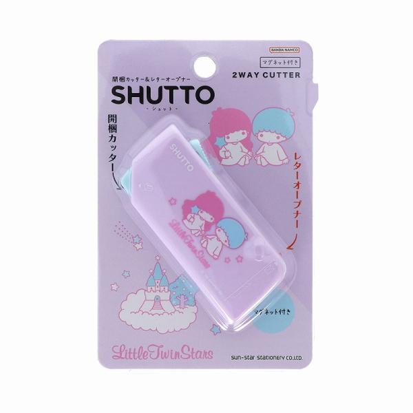 LitteTwinStars(サンリオ・リトルツインスターズ)キキララ プチコレクション SHUTTO[シュット]開梱カッター＆レターオープナー (S3722040)  【材質】ABS・POM・ステンレス  開封カッターとして レターオープ...