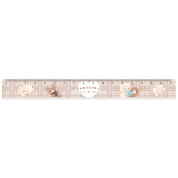 たろちゃんず（くまたろず） クラックス（CRUX) スリム17ｃｍ定規(直定規) (CR133697)  販売サイズ：約H213×W30×D2mm<font size=1>4550451336976</font> &...