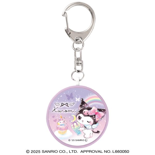 クロミちゃん[SanrioKURIMI]サンリオ（ハート） クラックス（CRUX) 防犯アラーム(防犯ブザー) (CR133858)  素材：ABS・鉄  本体サイズ：約H113×W47×D20mm 販売サイズ：約H182×W82×D25m...