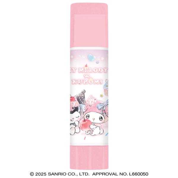 マイメロディ&amp;クロミちゃん[MyMelody/KURIMI] サンリオ[SANRIO] （ユニコーン）クラックス（CRUX) ステッィクのり(固形糊) (CR133878)  本体サイズ：約径20×H83mm<font siz...