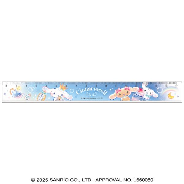 シナモロール[SanrioCinamoroll]サンリオ（ブルードリーム） クラックス（CRUX) スリム17ｃｍ定規(直定規) (CR133909)  販売サイズ：約H213×W30×D2mm<font size=1>4550...
