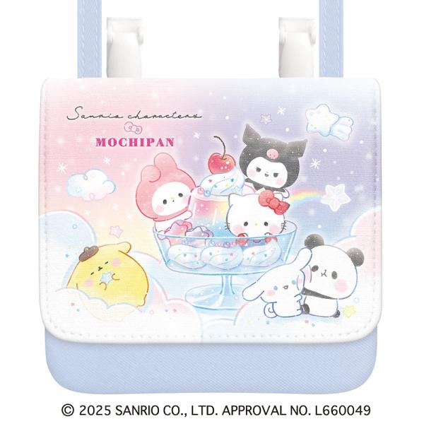 サンリオキャラクターズ[SANRIO] もちもちぱんだ（ColorfulSweets）（カミオジャパン） どこでもポッケ(ポシェットポケット/ティッシュ入れ/小物入れポケット) (kmj-229010)  素材：ポリエステルツイル クリップ...