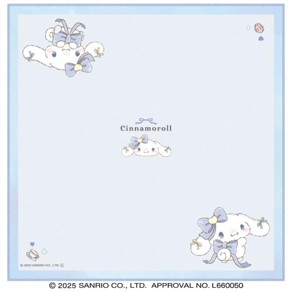 シナモロール[SanrioCinamoroll]サンリオ るんるんリボン（CRUX)クラックス ランチクロス（ナフキン） (CR136149)  素材：ポリエステル  しわになりにくい 乾きやすい アイロンらくらく♪ 本体サイズ：約H450...